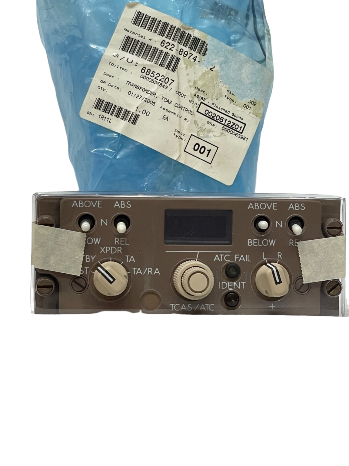 SOLD OUT! Japanese Air Force One B747 TCAS/TRANSPONDER Panel Brand New ...