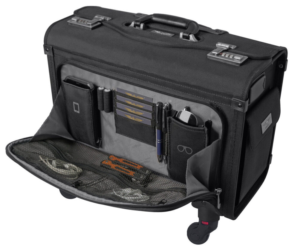 DESIGN 4 PILOTS Pilot Case AIRLINER Black フライトバック パイロットケース 4輪（車輪取替可能タイプ ...